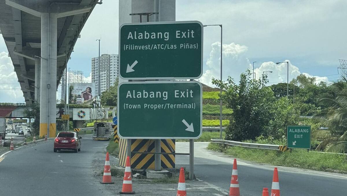 Alabang or Alabang? Updated SLEX Sign Causes More Confusion for Motorists