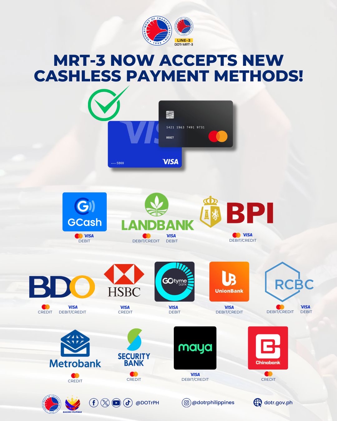 How to Use GCash and Debit/Credit Cards to Pay for Your MRT-3 Ride