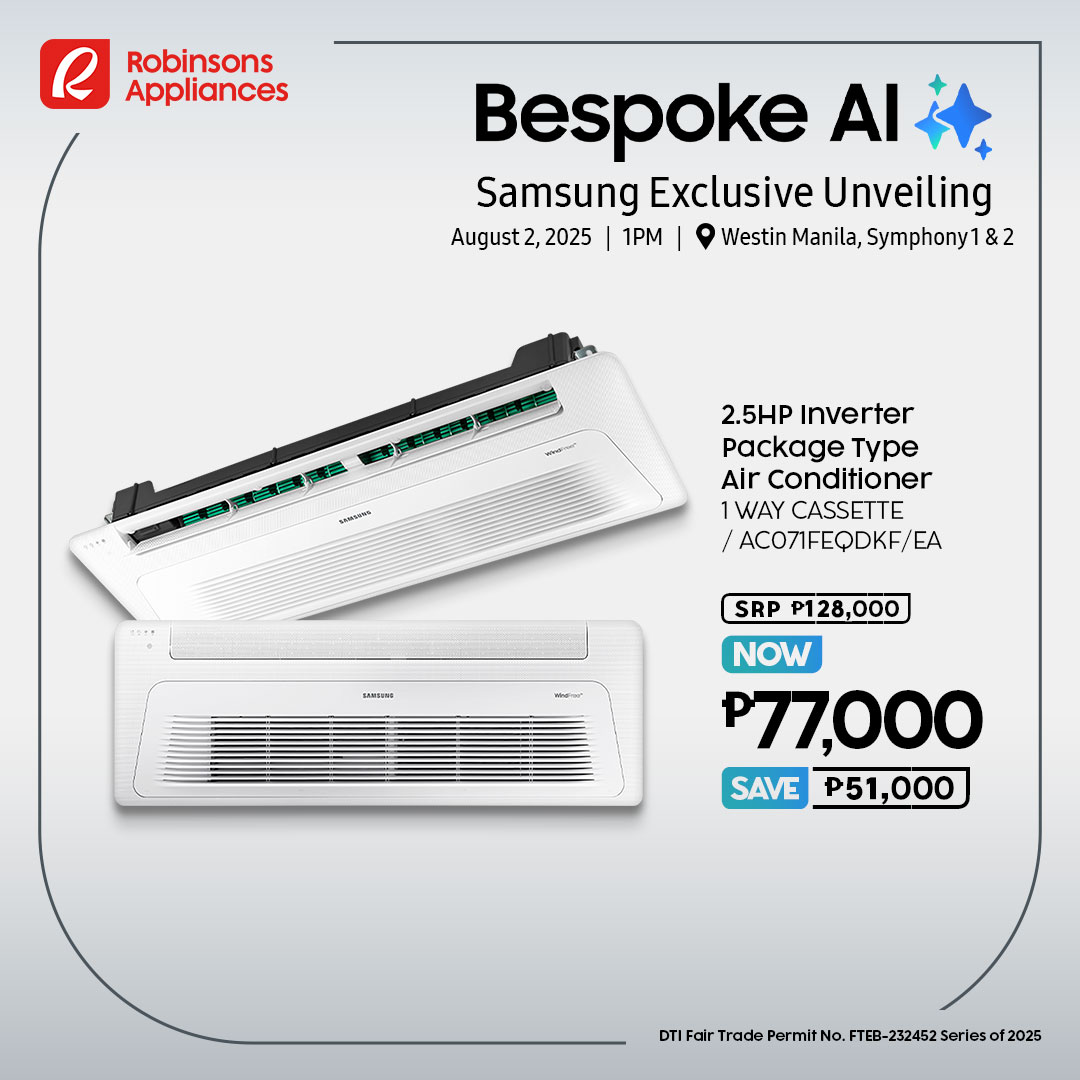 Robinsons Appliances Has Samsung Units at Up to 50% Off Just for Today