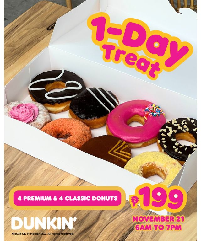 P199 Only: Score 8 Pieces of Your Fave Dunkin’ Choco BTN, Quezo Duo ...