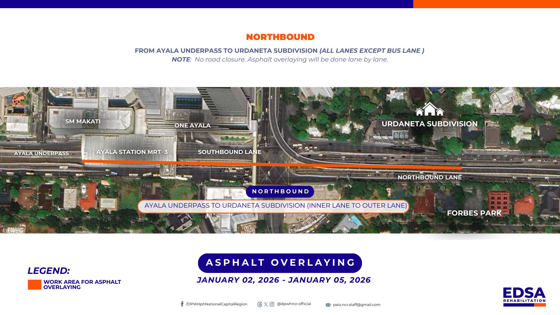 Driving Along EDSA? These Sections Are Under Repair Until January 5, 2026