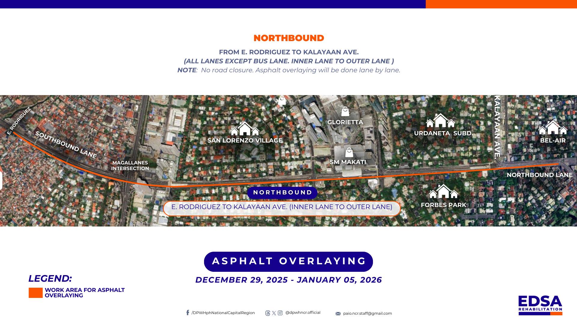 Driving Along EDSA? These Sections Are Under Repair Until January 5, 2026