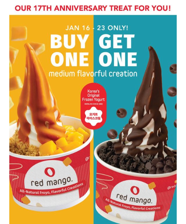 Red Mango Stans, This Is Your Sign to Treat Yourself to This BOGO Froyo ...